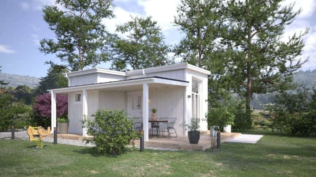 Beautiful Design Tiny House İn White Color - Life Tiny House