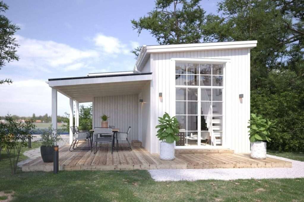 Beautiful Design Tiny House İn White Color - Life Tiny House