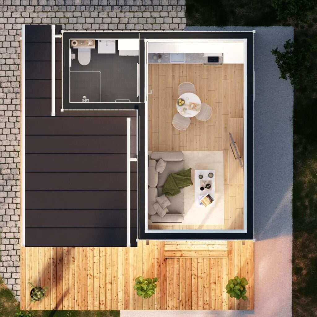 Beautiful Design Tiny House İn White Color - Life Tiny House