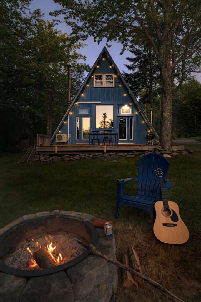 Tiny House with Blue Frame - Life Tiny House