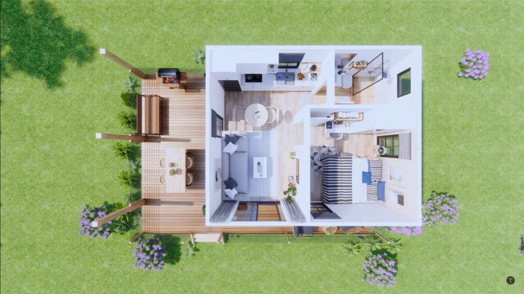 30 M2 Wonderful Tiny House Design - Life Tiny House