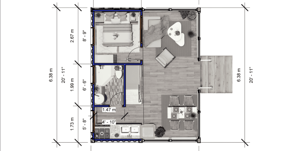 Eco-Friendly 20 Sqm Tiny House - Life Tiny House