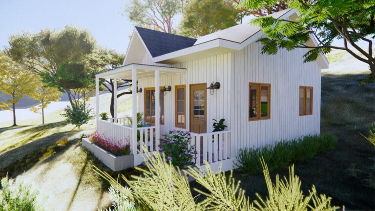 Insulated White Tiny House Design - Life Tiny House