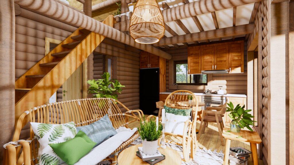 Rustic Two-Storey Tiny House Design - Life Tiny House
