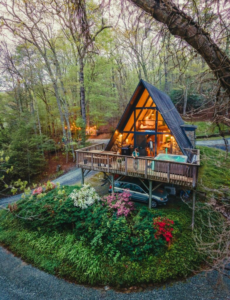 Wonderful Frame House Among Green Trees - Life Tiny House