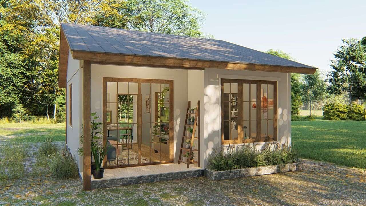 Cute 45 Square Meters House Design - Life Tiny House
