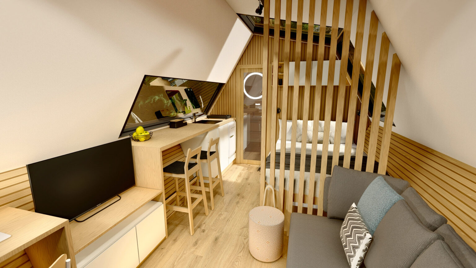 25m2 Tiny Cabin Design - Life Tiny House