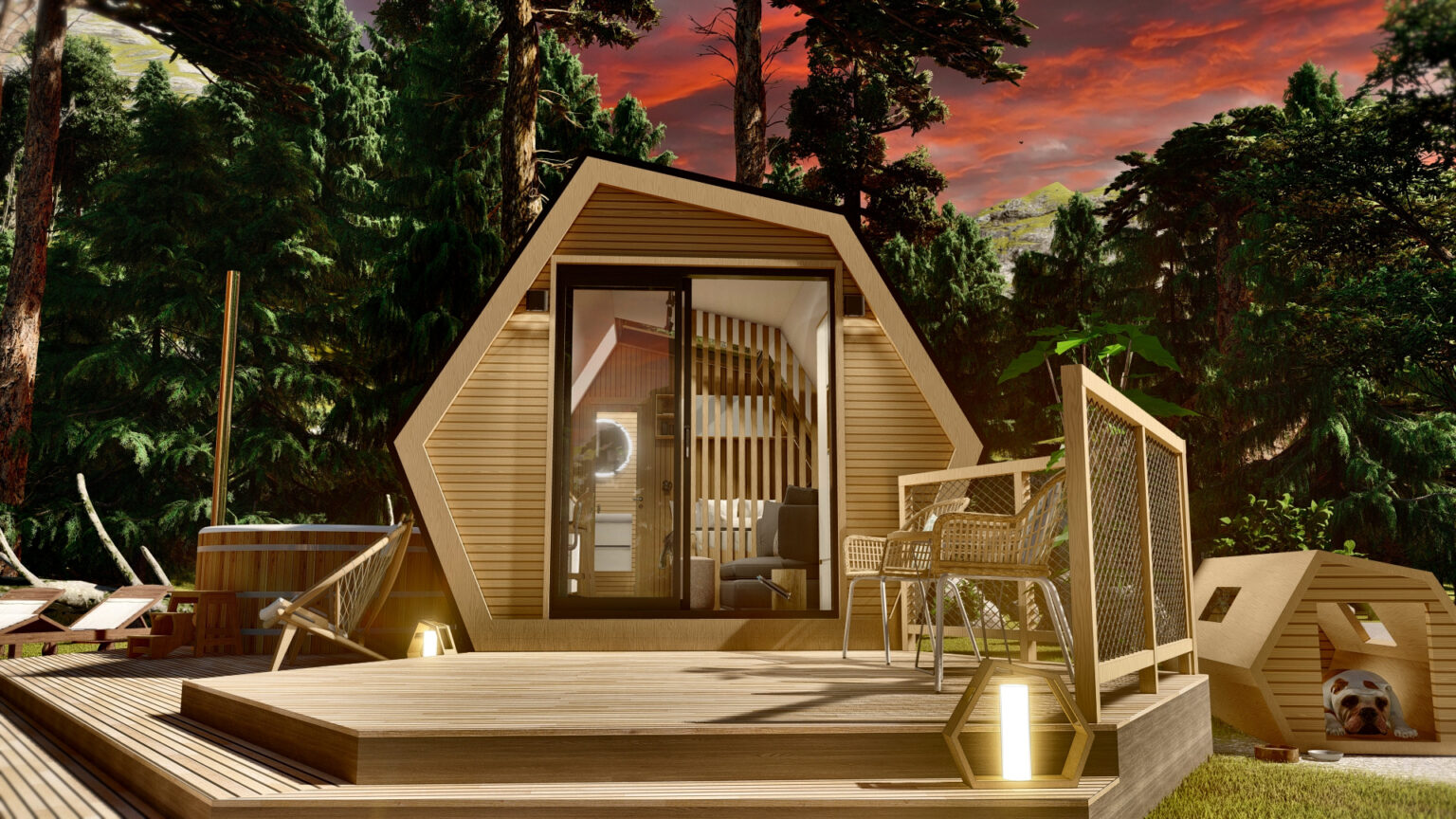 25m2 Tiny Cabin Design - Life Tiny House