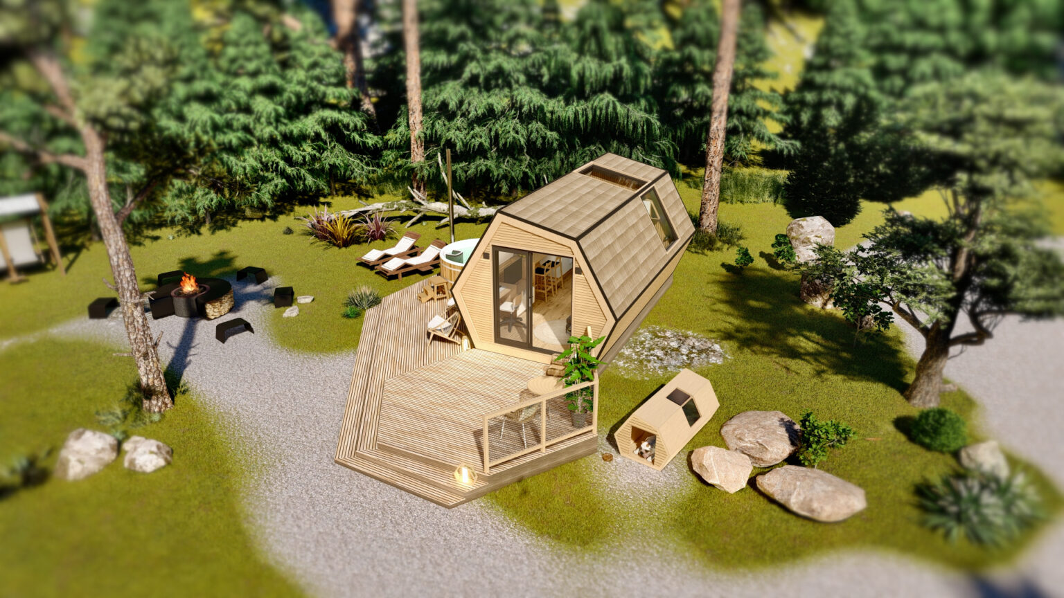 25m2 Tiny Cabin Design - Life Tiny House