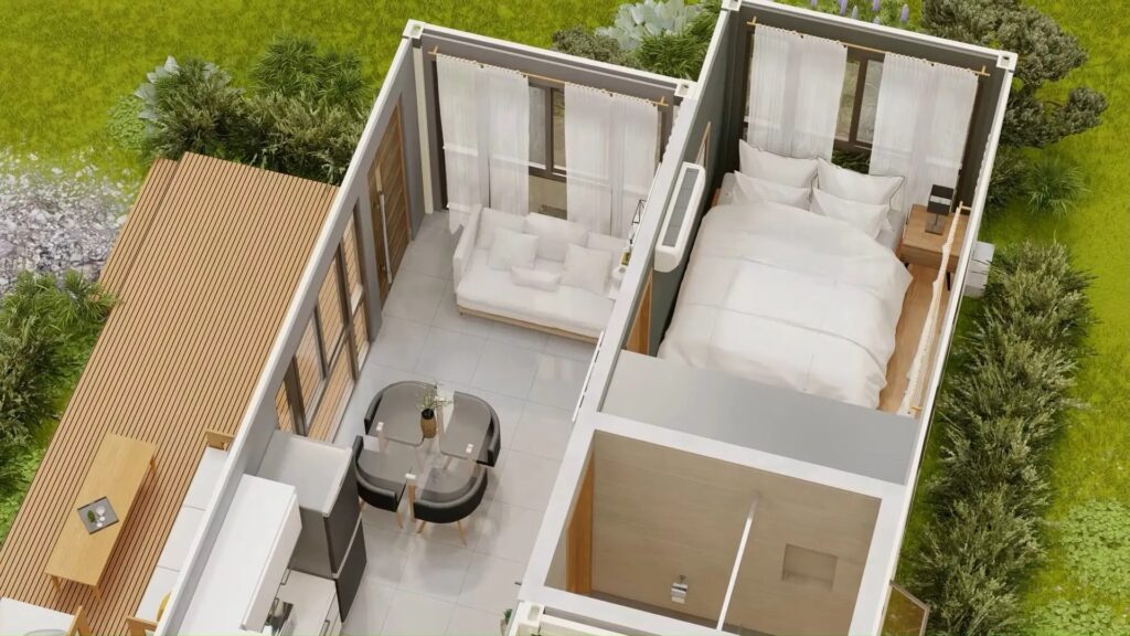 Stylish 35 Sqm Container House Design - Life Tiny House