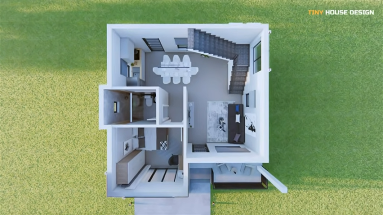 Two Storey 105 m2 Small House Design - Life Tiny House