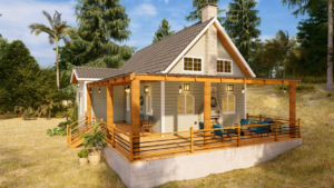108 Sqm Wonderful and Peaceful Cabin House Design - Life Tiny House