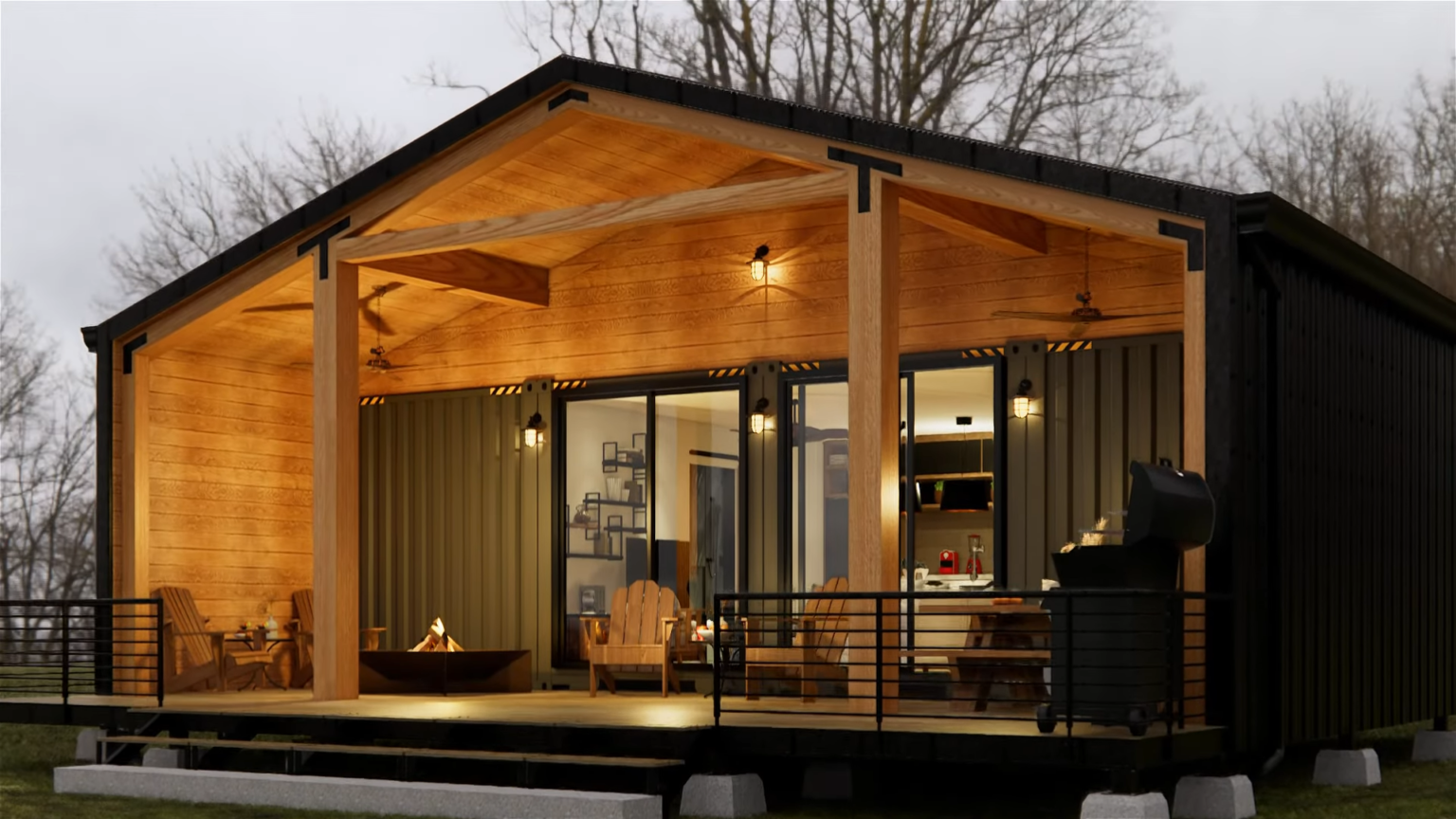 Cute Tiny House Design With Balcony - Life Tiny House