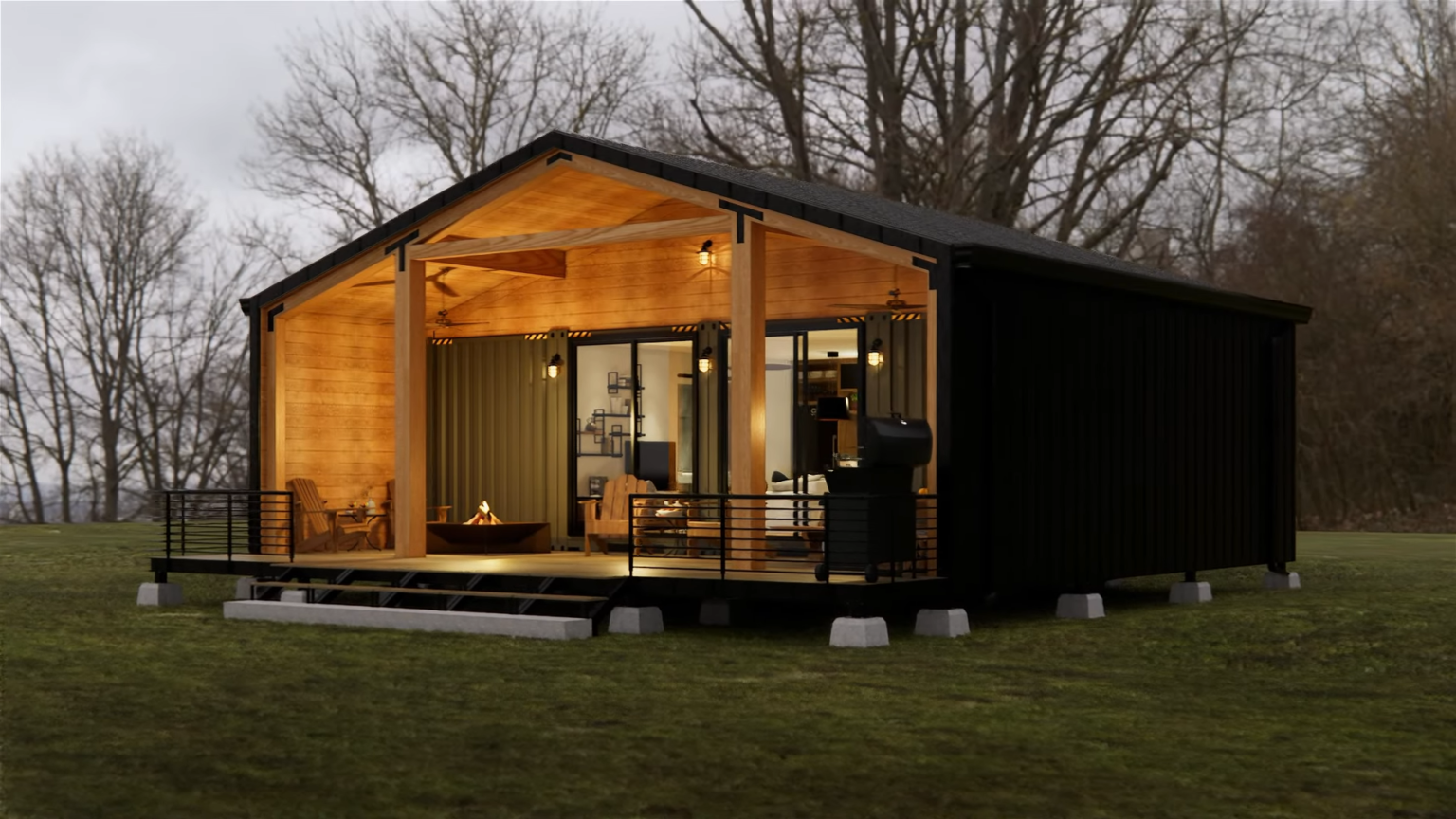 Cute Tiny House Design With Balcony - Life Tiny House