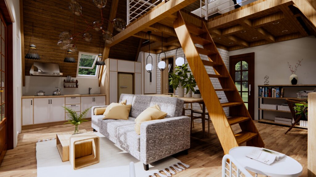 Incredibly Beautiful Cottage A-Frame House 6 x 6 M - Life Tiny House