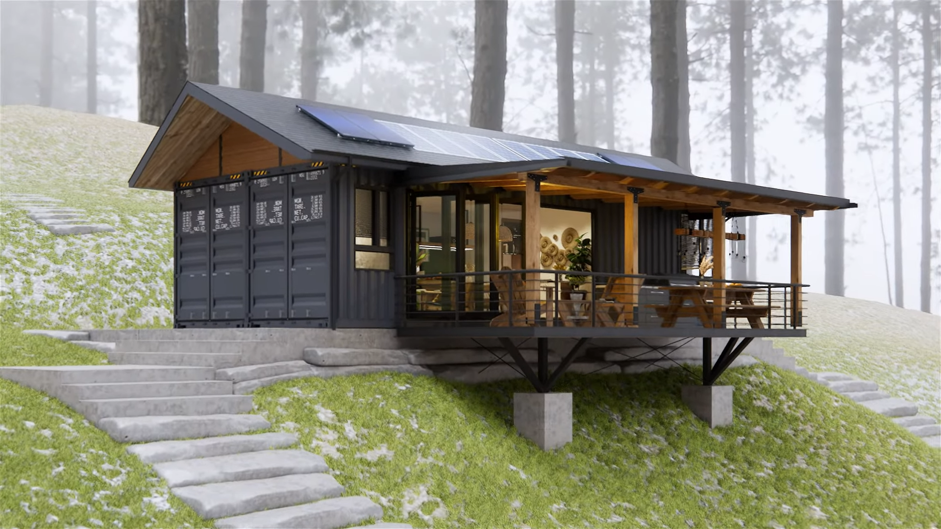 Pretty Cool Container House Design Idea - Life Tiny House