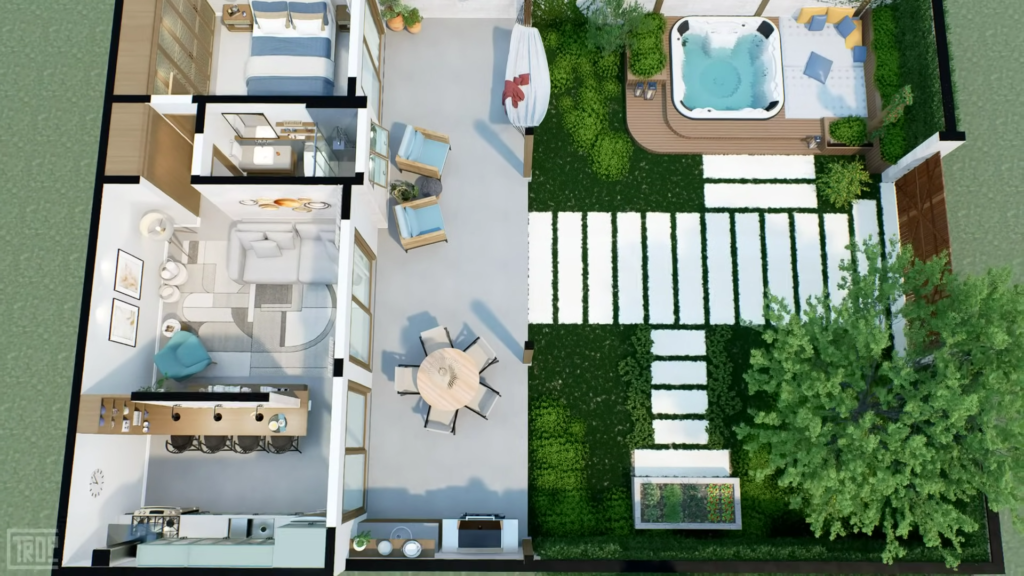 Very Beautiful 80 m2 Tiny House Design - Life Tiny House