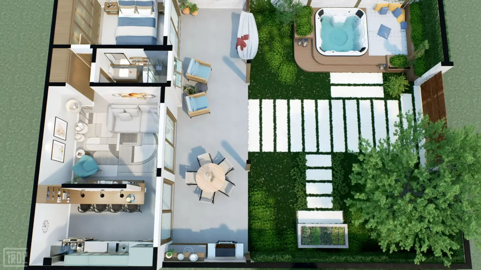 Very Beautiful 80 m2 Tiny House Design - Life Tiny House