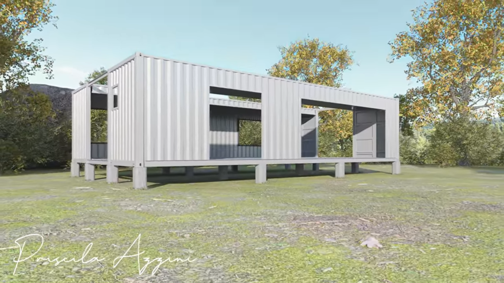 50 m2 Tiny Container House With Pool - Life Tiny House