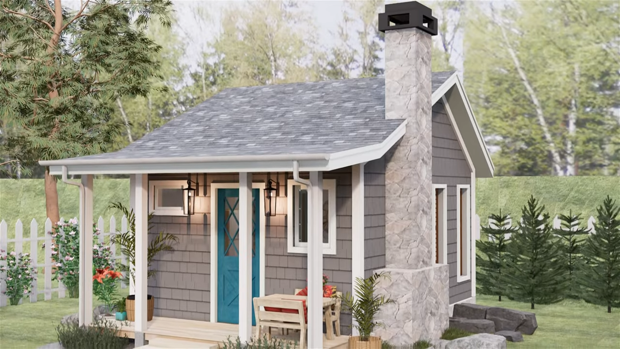 40 Square Meters Cute Tiny House Idea - Life Tiny House