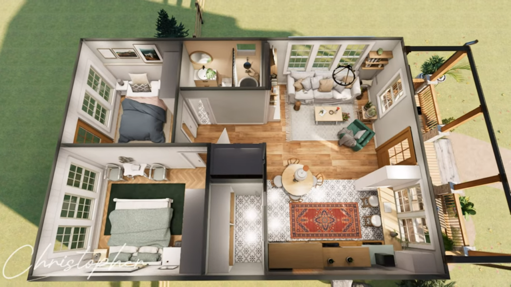 54 Sqm Fantastic Tiny House Design - Life Tiny House