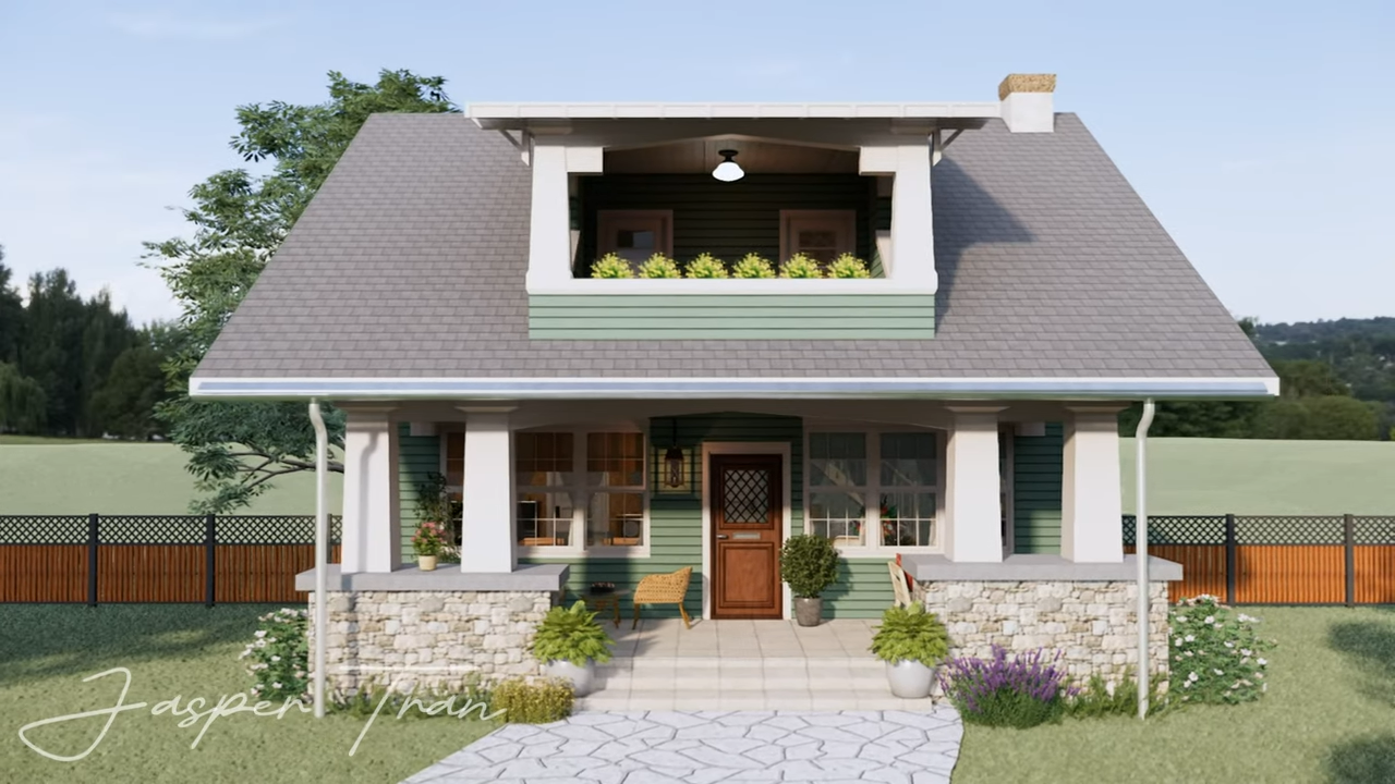 Cute Tiny House in Craftsman Style - Life Tiny House