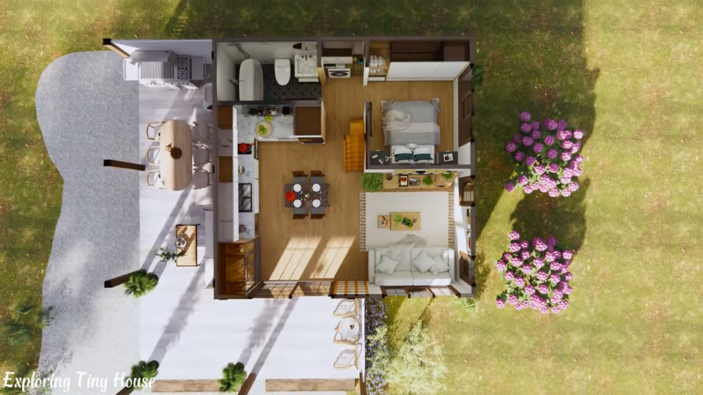 Loft Design Tiny House 6x6M - Life Tiny House