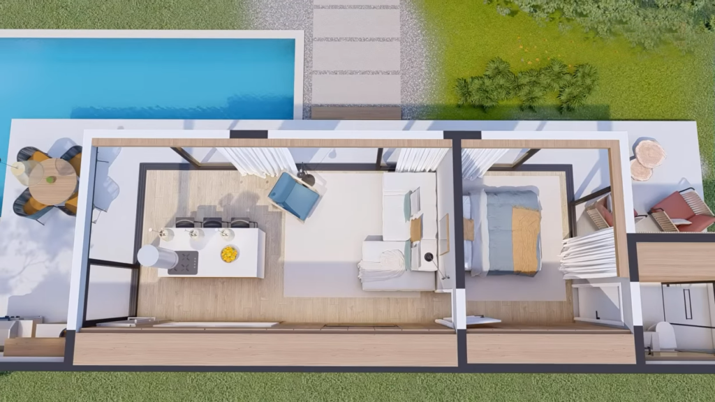 Tiny House Design With Swimming Pool - Life Tiny House