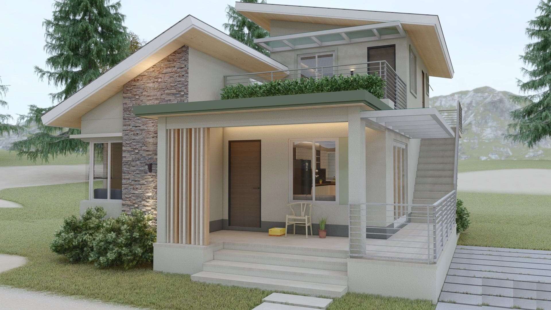 Two Storey Modern House Design - Life Tiny House