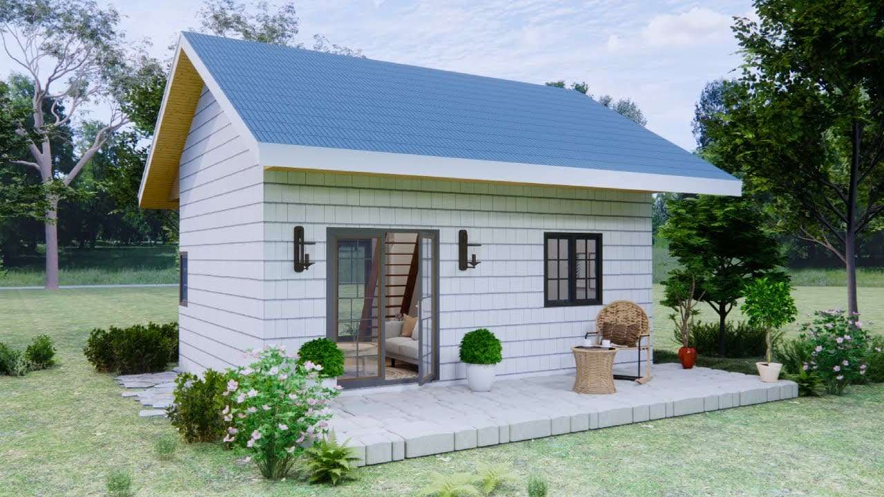 35 Sqm Tiny House Plan With Mezzanine Floor - Life Tiny House