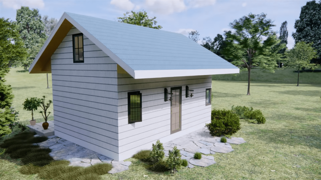 35 Sqm Tiny House Plan With Mezzanine Floor - Life Tiny House