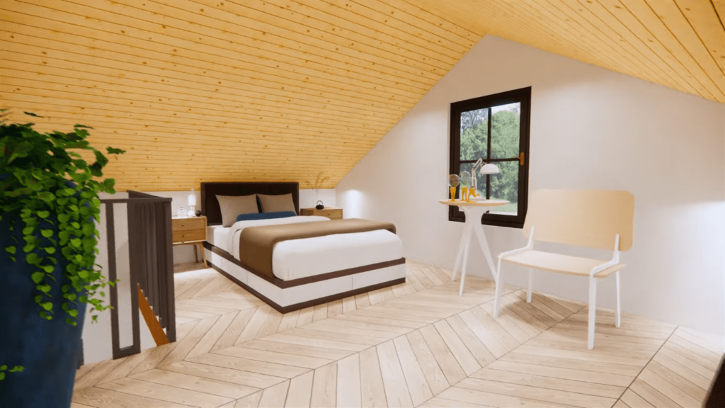 35 Sqm Tiny House Plan With Mezzanine Floor - Life Tiny House