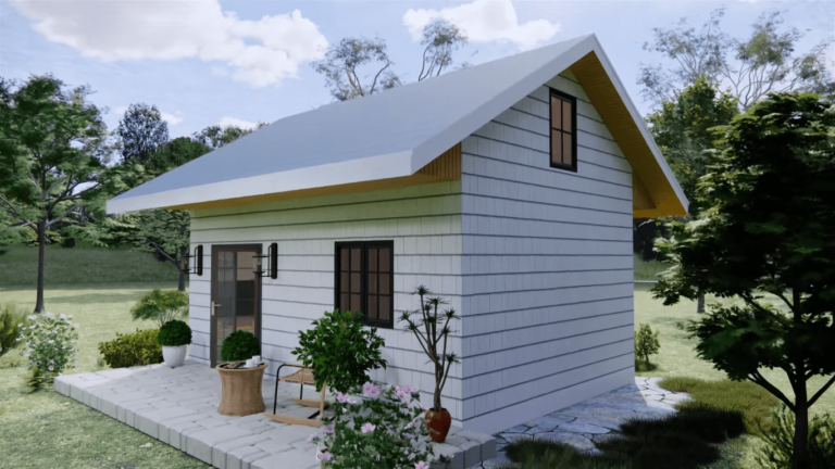 35 Sqm Tiny House Plan With Mezzanine Floor - Life Tiny House