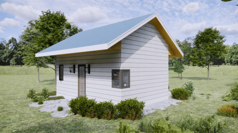 35 Sqm Tiny House Plan With Mezzanine Floor - Life Tiny House