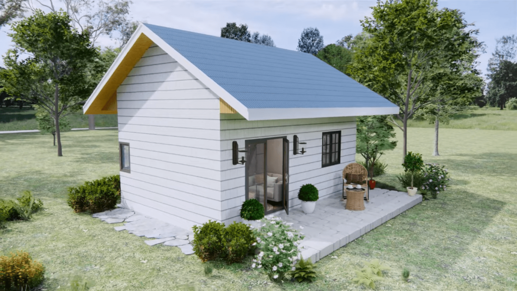 35 Sqm Tiny House Plan With Mezzanine Floor - Life Tiny House