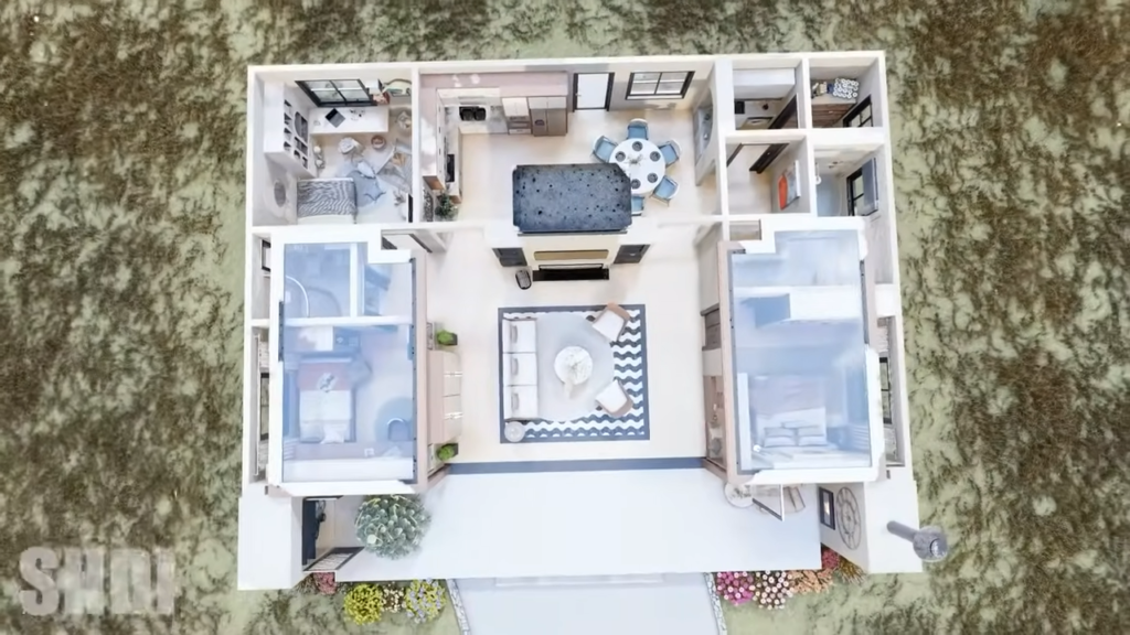 Elegant House Design With Automatic Opening Roof - Life Tiny House