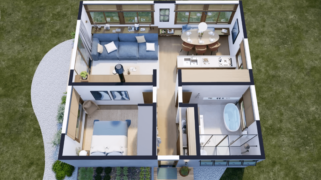 Cozy Tiny House of Only 52 Square Meters - Life Tiny House