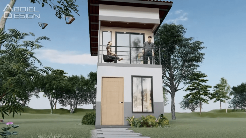 Small Two Story Tiny House Floor Plan - Life Tiny House